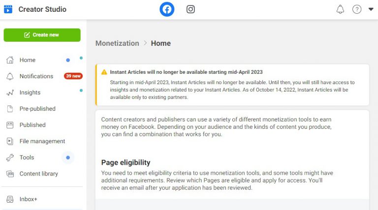 Facebook ประกาศยกเลิก Instant Article หลังเมษายน 2023 จะใช้งานไม่ได้ ...